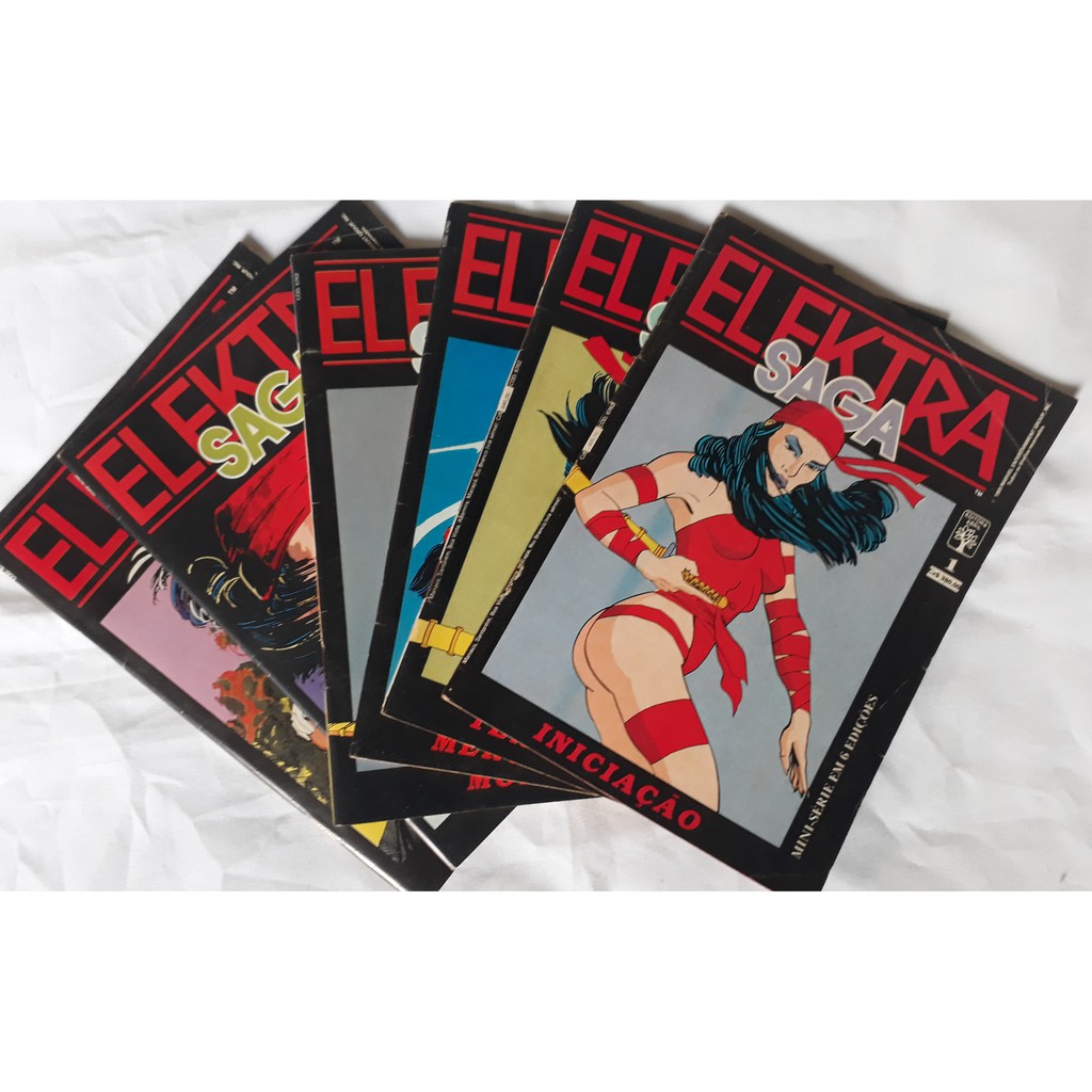 Hq Elektra Saga Minissérie Completa Editora Abril 1989 6 Volumes Shopee Brasil
