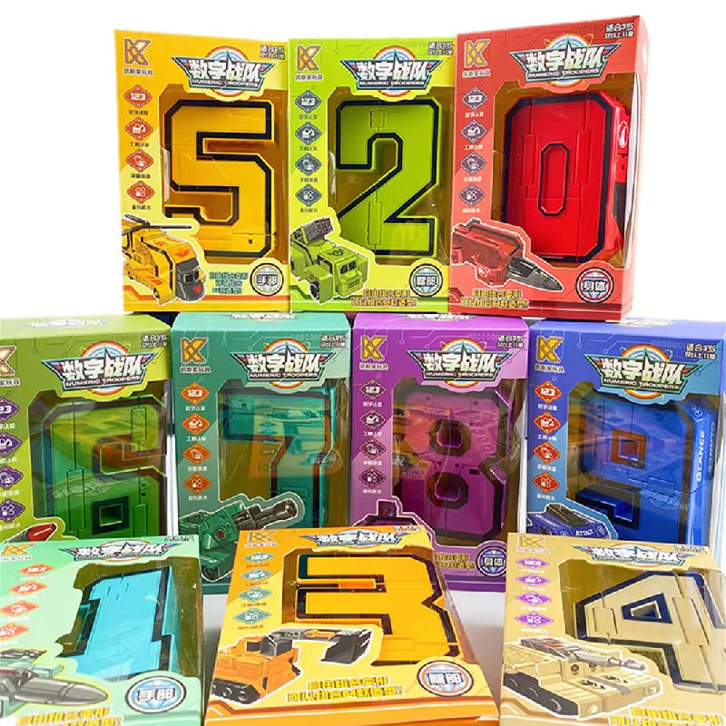 10 Números transformer Infantil de Brinquedo Robô TransformerFUTURO ...