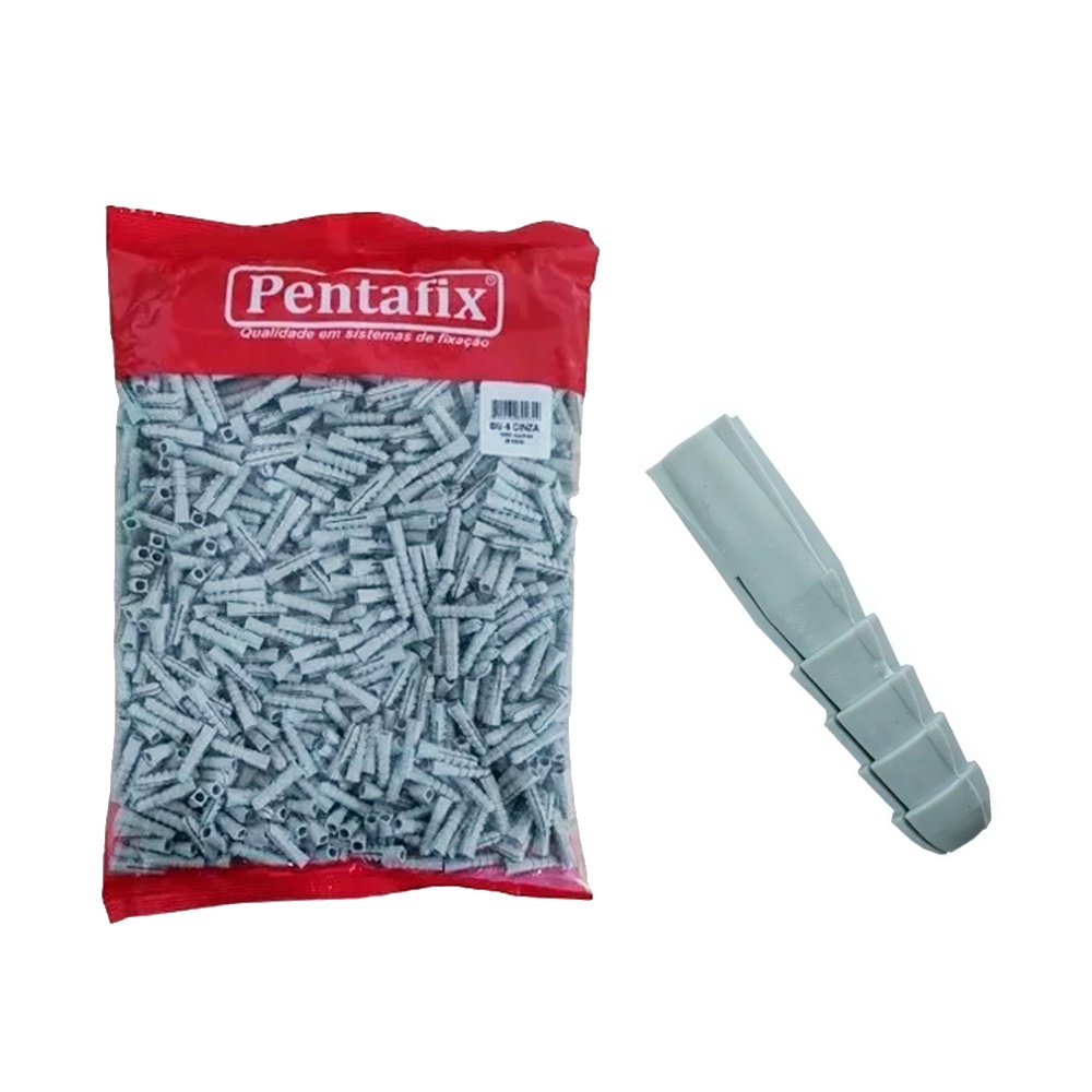 Bucha Sem Parafuso De Plástico 8mm C/ 1000 Peças Pentafix | Shopee Brasil