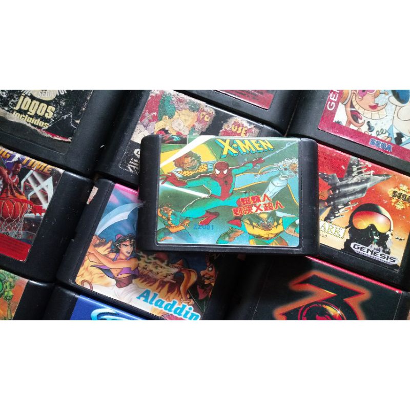 Spider Man & X-Men Mega Drive/Genesis funcionando | Shopee Brasil