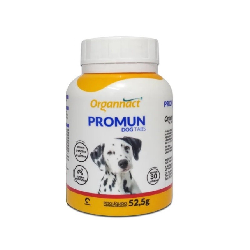 Suplemento para Cães Organnact Promun Dog Tabs - 52.5g | Shopee Brasil