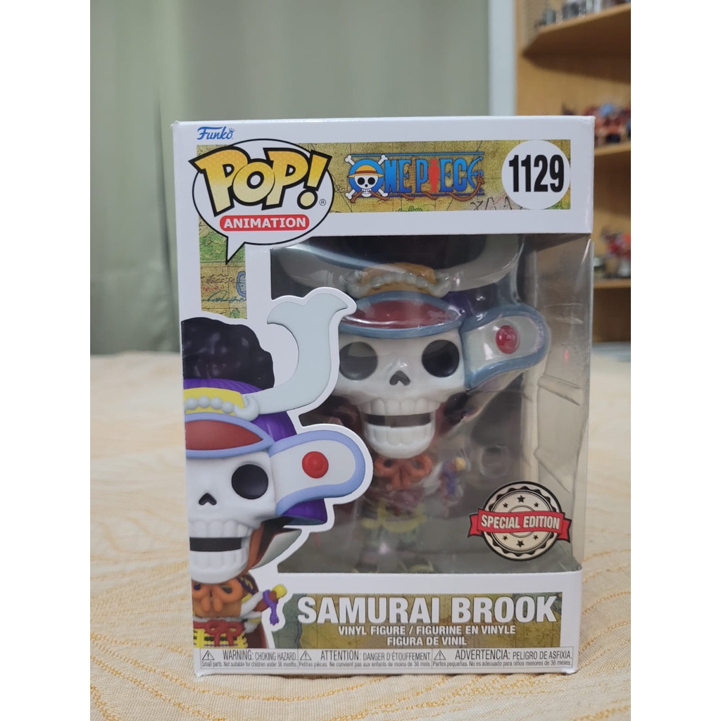 Funko POP! Samurai Brook #1129 One Piece (POP COM DETALHE) | Shopee Brasil