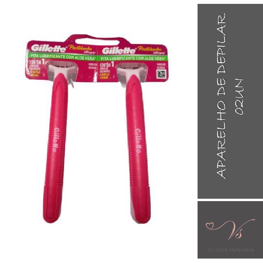Aparelho Depilar Gillette Prestobarba Ultragrip Feminino Aloe Vera (02 ...