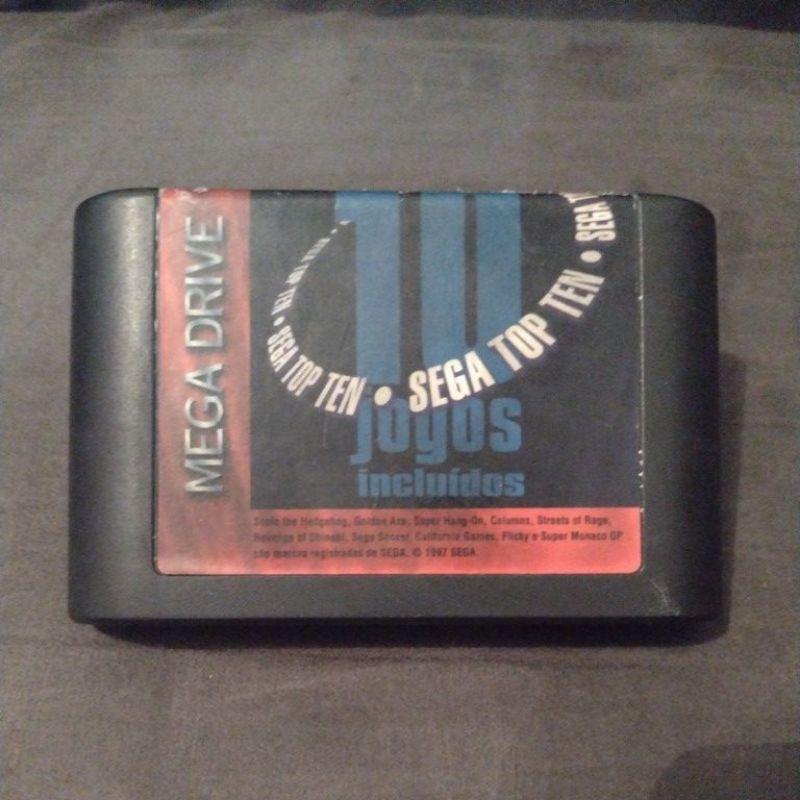 Cartucho mega drive 10 in 1 - original | Shopee Brasil