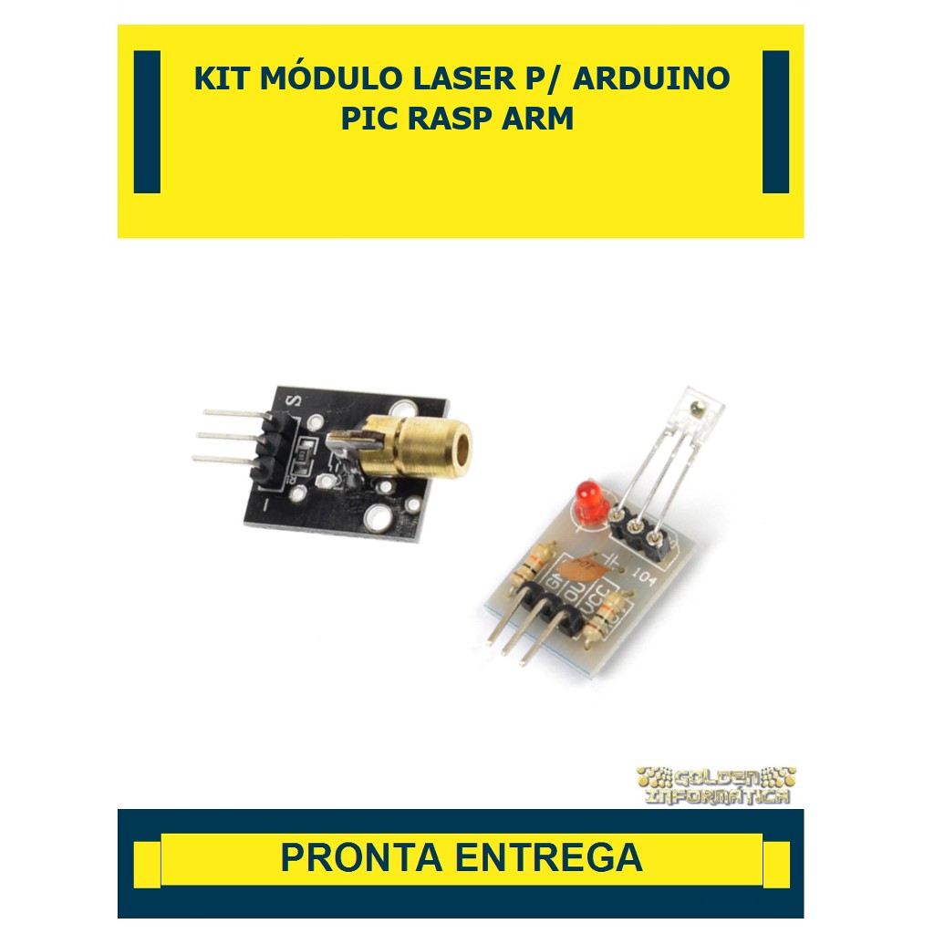 Kit Sensor Laser P/ Arduino Pic ARM AVR RASP | Shopee Brasil