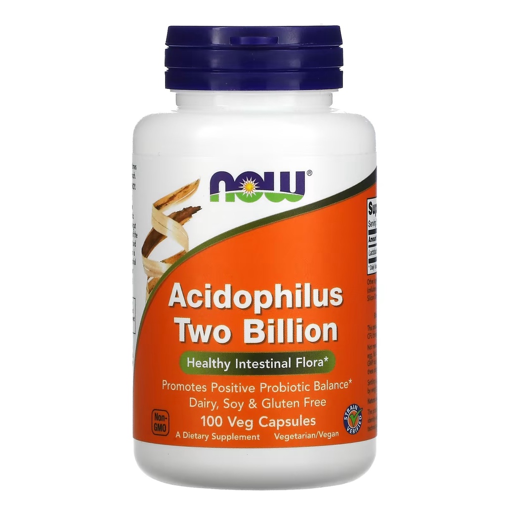 Probiotico Acidofilos Importado Now Foods 2 Bilhões 100 Capsulas ...