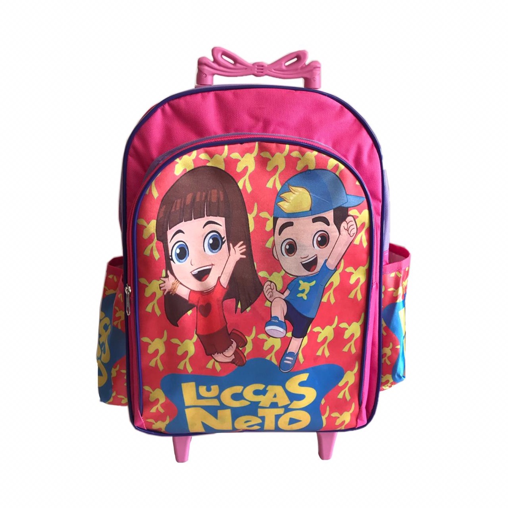 Kit Mochila Infantil Rodinha Lucas Netto Modelo Feminino Com Merendeira ...
