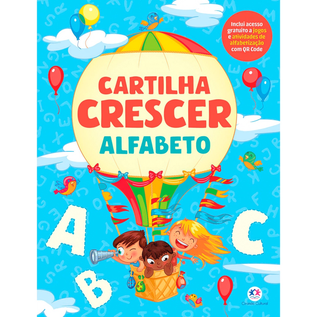 Cartilha Crescer - Alfabeto - Auxílio Escolar - Ensino Fundamental ...