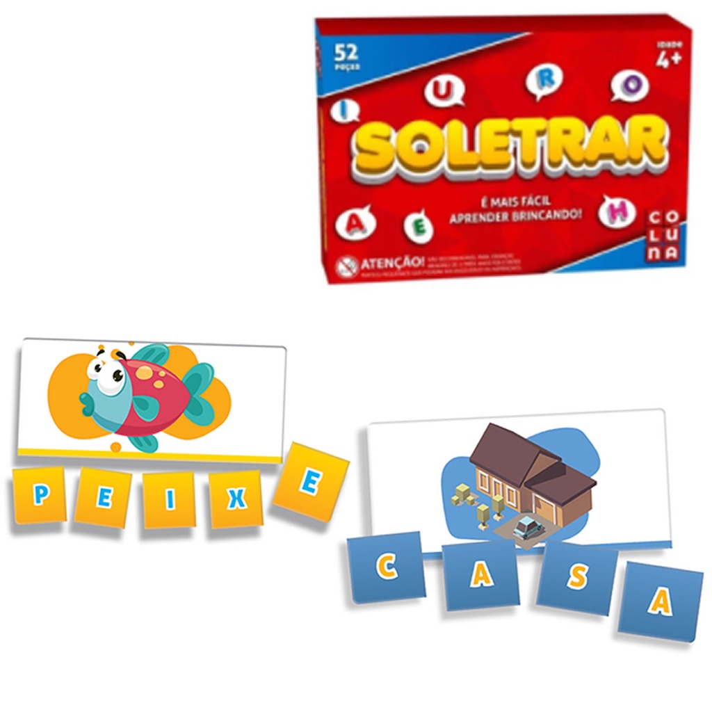 Jogo Soletrar Educativo Infantil Soletrando Coluna 0914 Diversão e ...