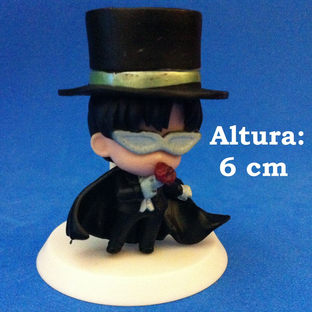 Figure Anime Sailor Moon - Personagem Tuxedo Mask PVC Darien Mamoru ...