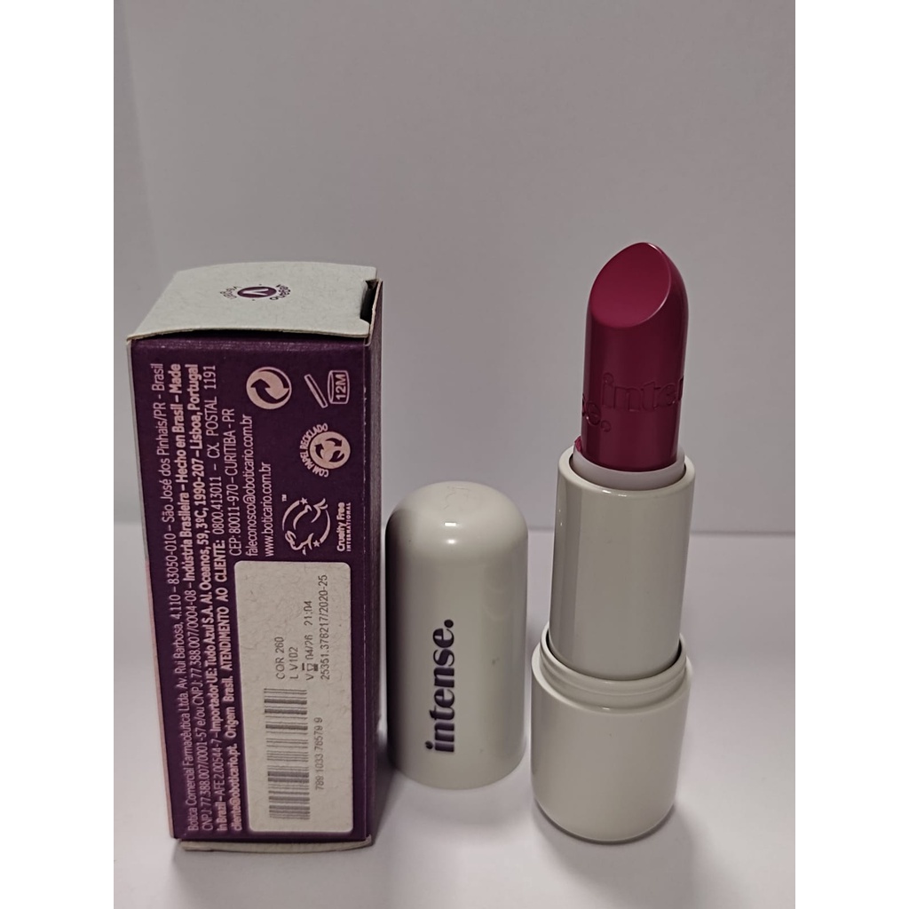 Batom hidratante Intense cor 260 O boticário | Shopee Brasil