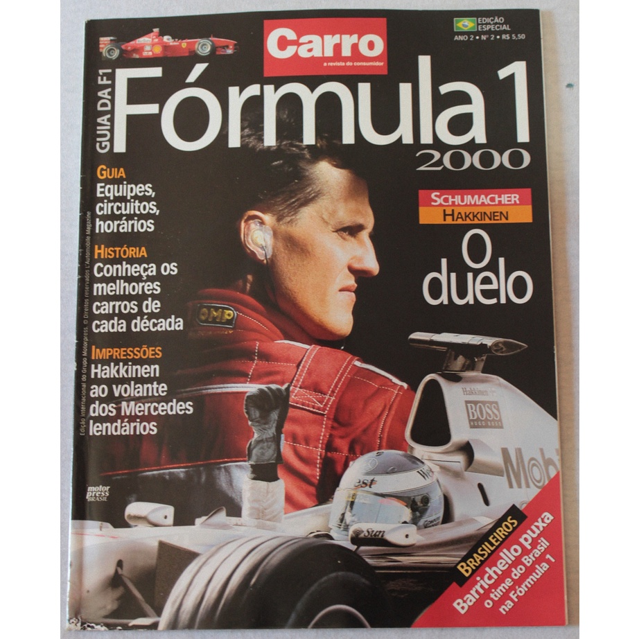 Revista Carro Especial Guia Da F1 2000 | Shopee Brasil