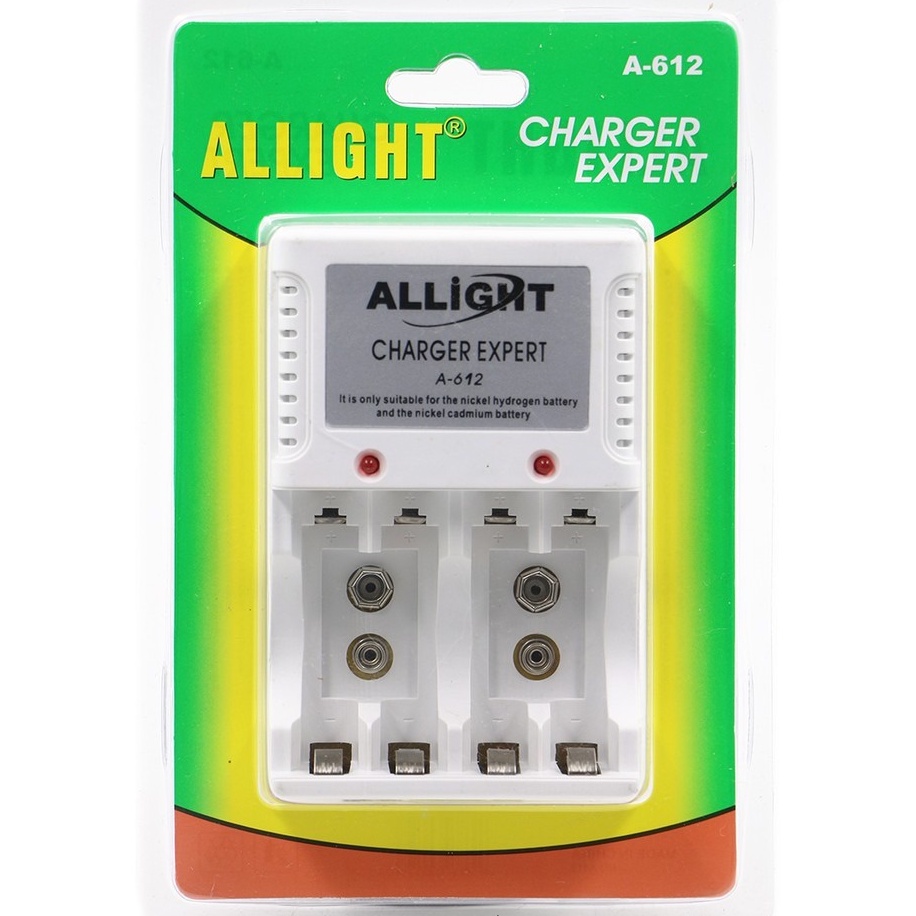 Carregador De Pilha Aa aaa bateria 9v Charger Expert A612 Allight | Shopee Brasil
