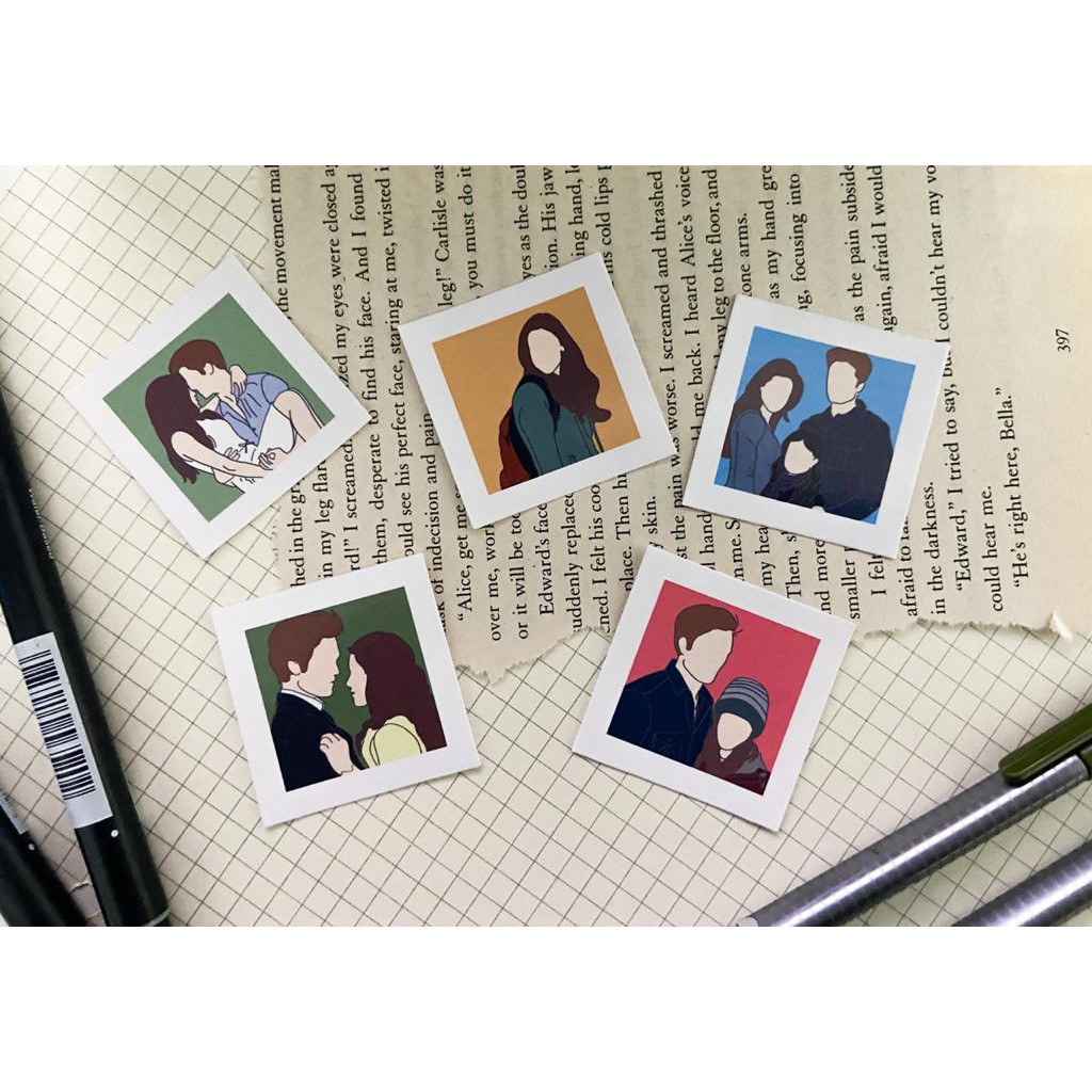 5pcs - Adesivos da Saga Crepúsculo - Twilight Saga Stickers | Shopee Brasil