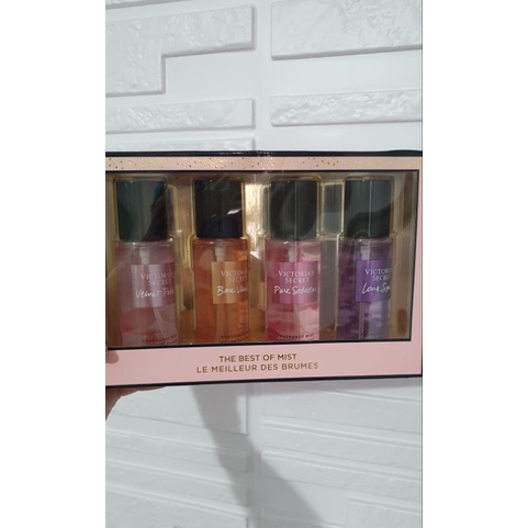 kit 4 mini body Splash Victoria's Secret | Shopee Brasil