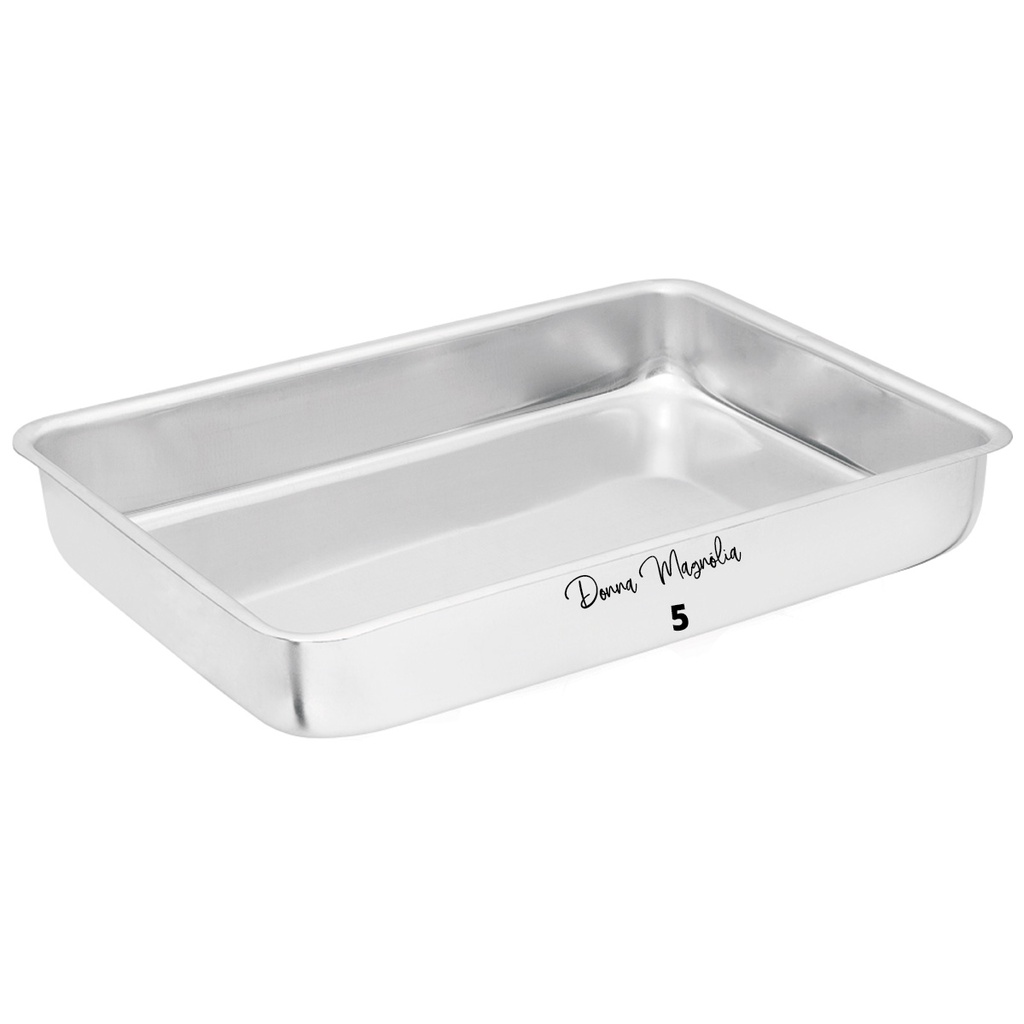 Forma Assadeira Bolo Torta RETANGULAR N 5 Alumínio Reforçado - A32 ...