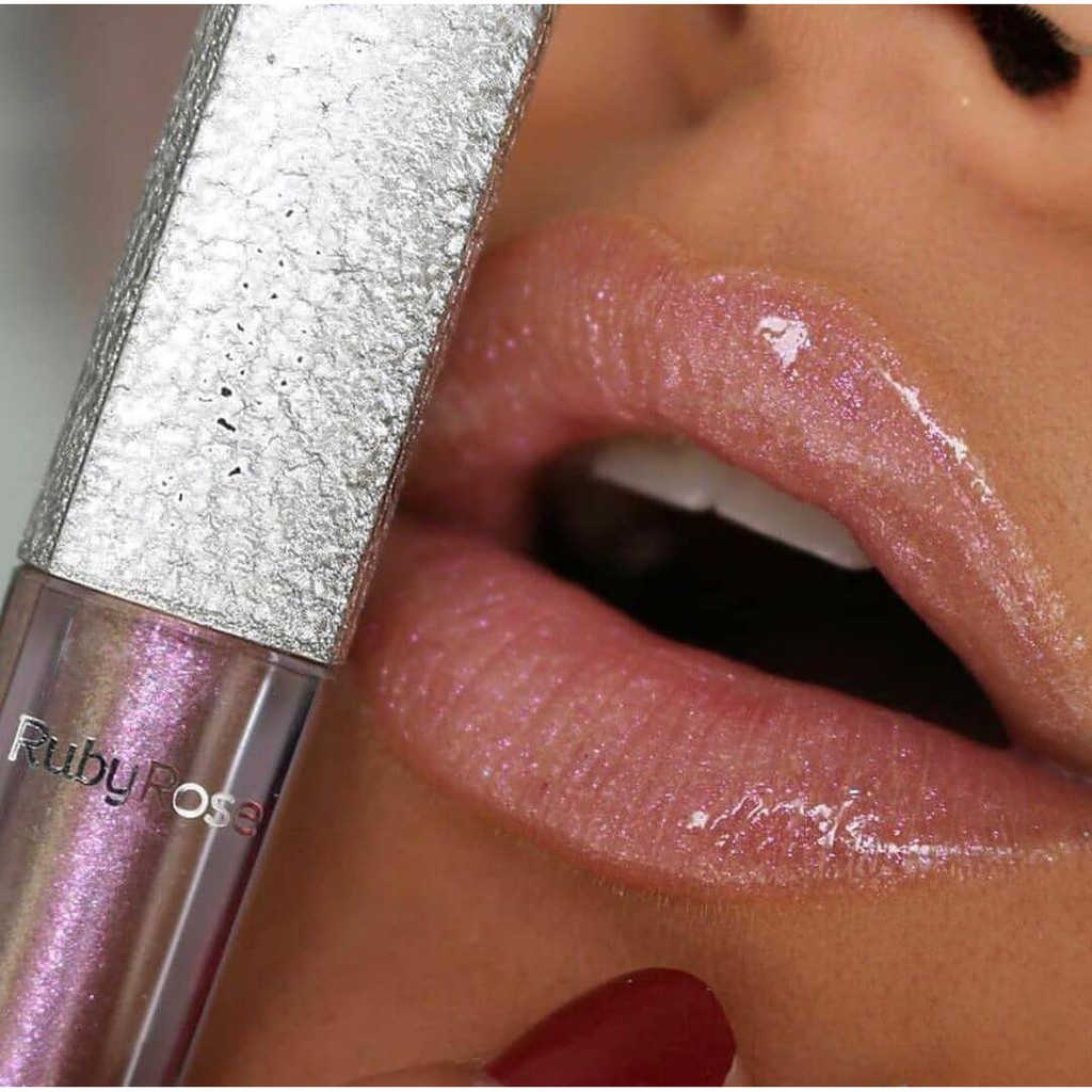 Gloss Labial Shine Glitter - Ruby Rose | Shopee Brasil