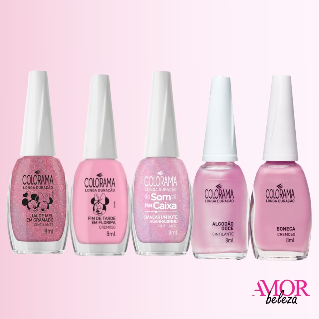 Kit Esmaltes Rosas Perfeitos Colorama | Shopee Brasil