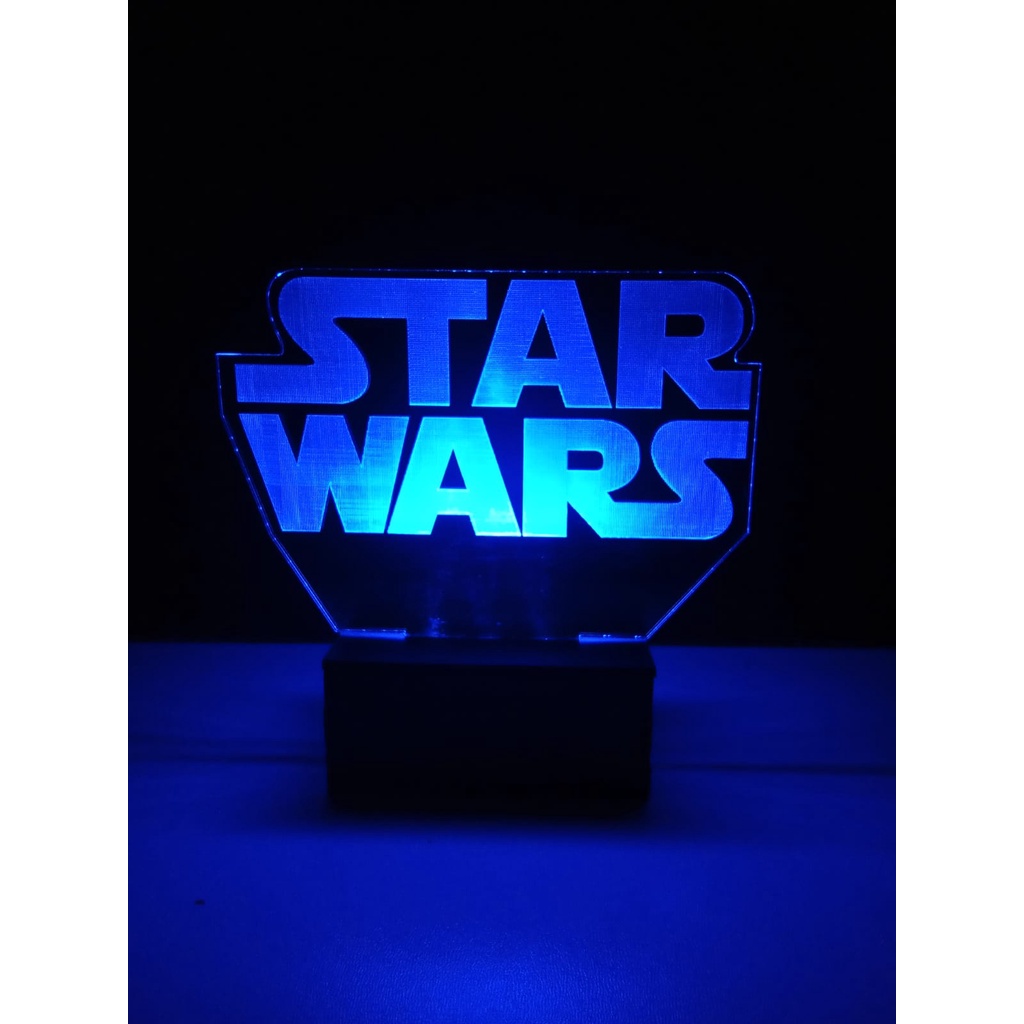 Star Wars - Luminária de led design - Azul | Shopee Brasil