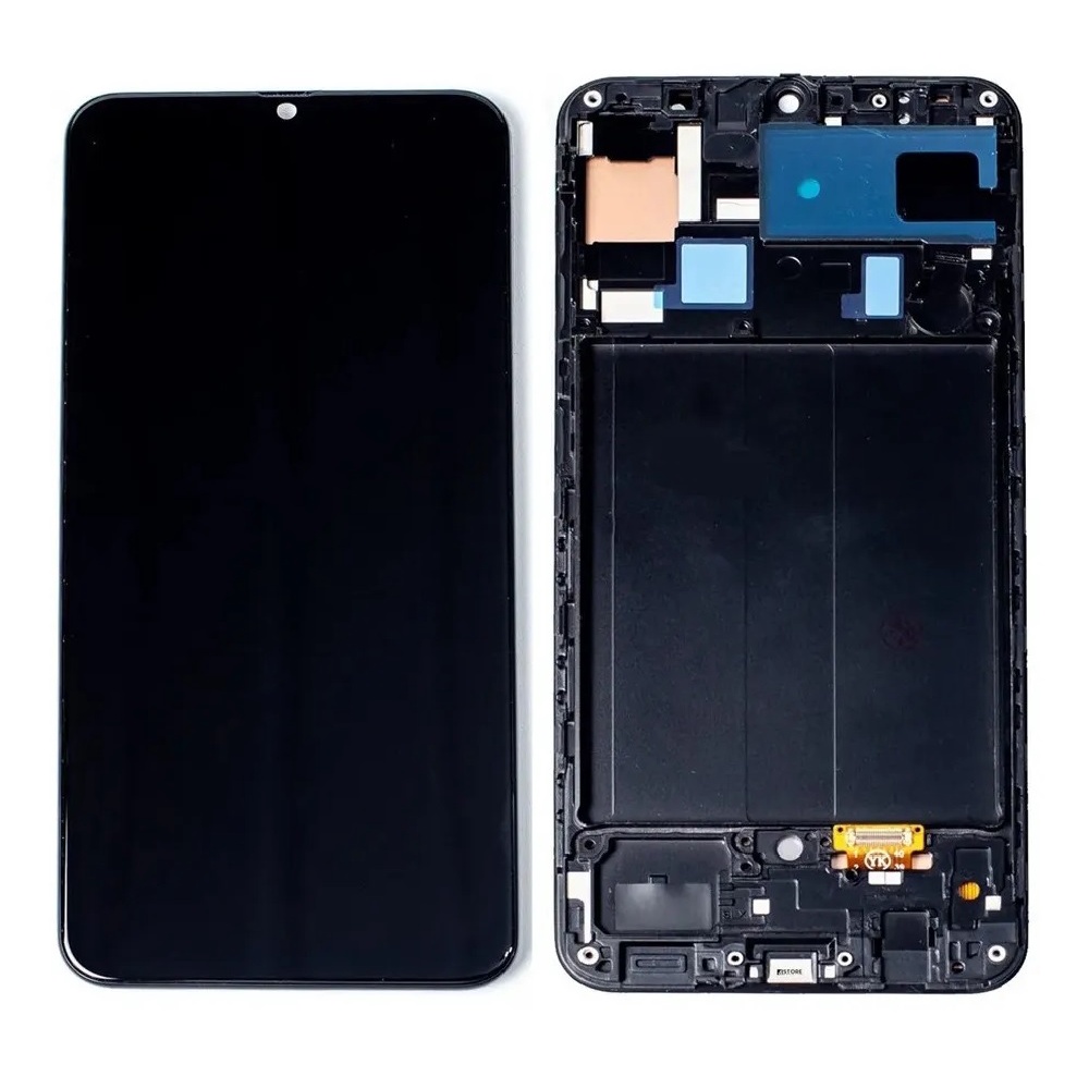 TELA DISPLAY FRONTAL LCD COMPATÍVEL GALAXY A30 A305 COM ARO - PRETO | Shopee Brasil