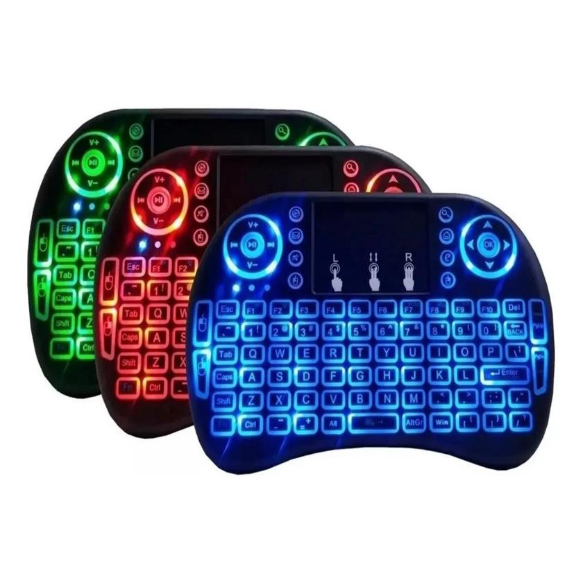 Mini Teclado Keyboard Sem Fio Wireless Iluminado Luz Led K01 | Shopee ...