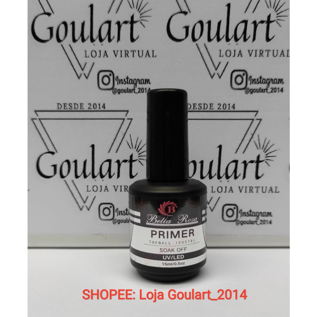 Primer Bella Rosa 15g Alongamento Acrigel Art Nail Designer Bela Rosa ...