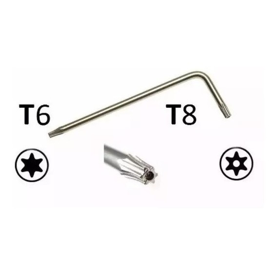 Chave Torx T6 E T8 Com Furo Abrir Controle Ps3 Ps4 X360 One | Shopee Brasil