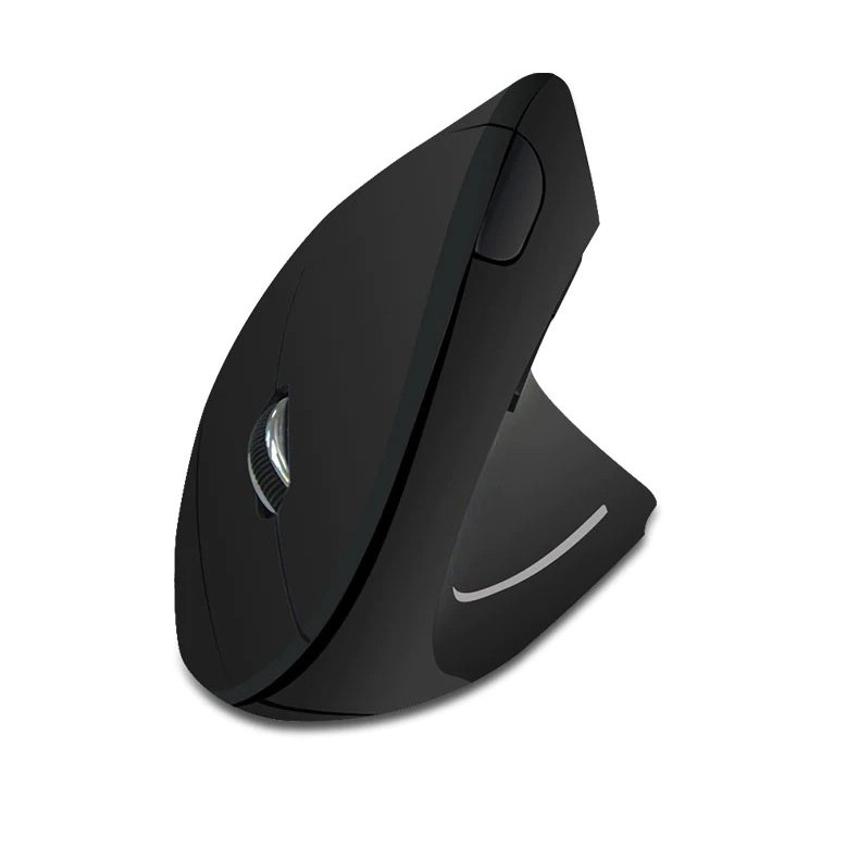 Mouse Vertical Sem Fio 2.4ghz USB Ergonômico Mão Direita Preto | Shopee ...