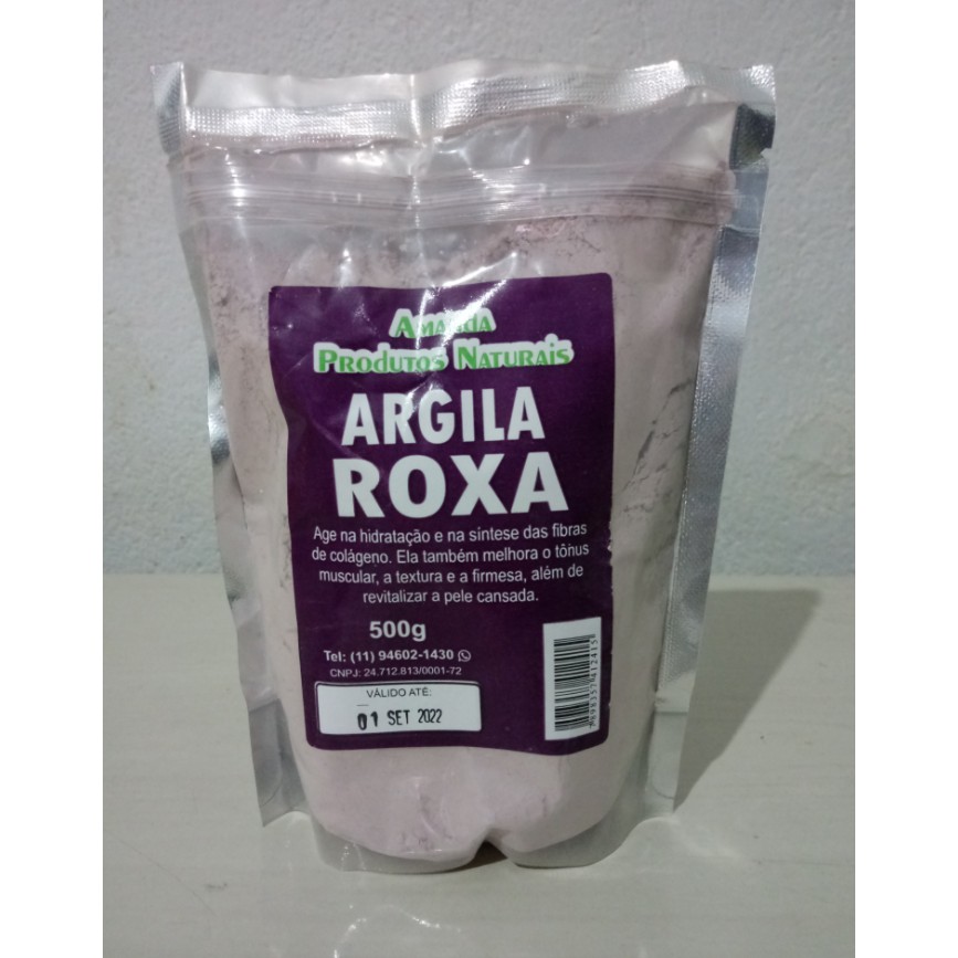 Argila Roxa 500g | Shopee Brasil