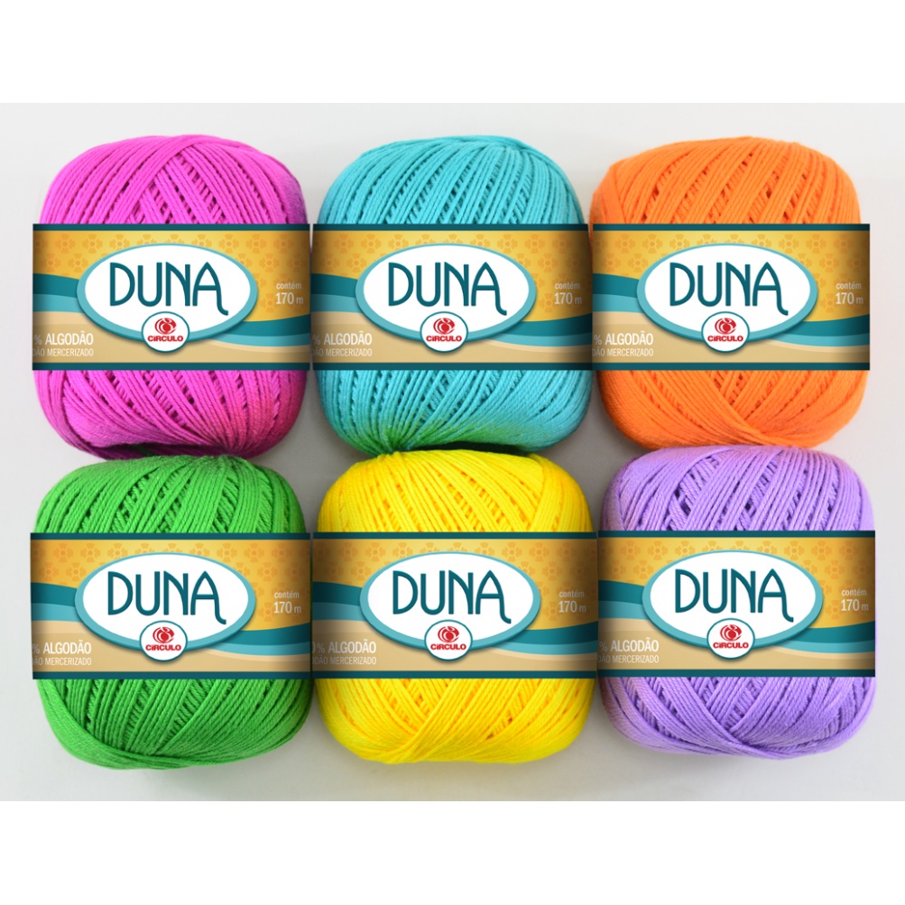 Fio Linha Duna Círculo Cores Lisas 100g | Shopee Brasil