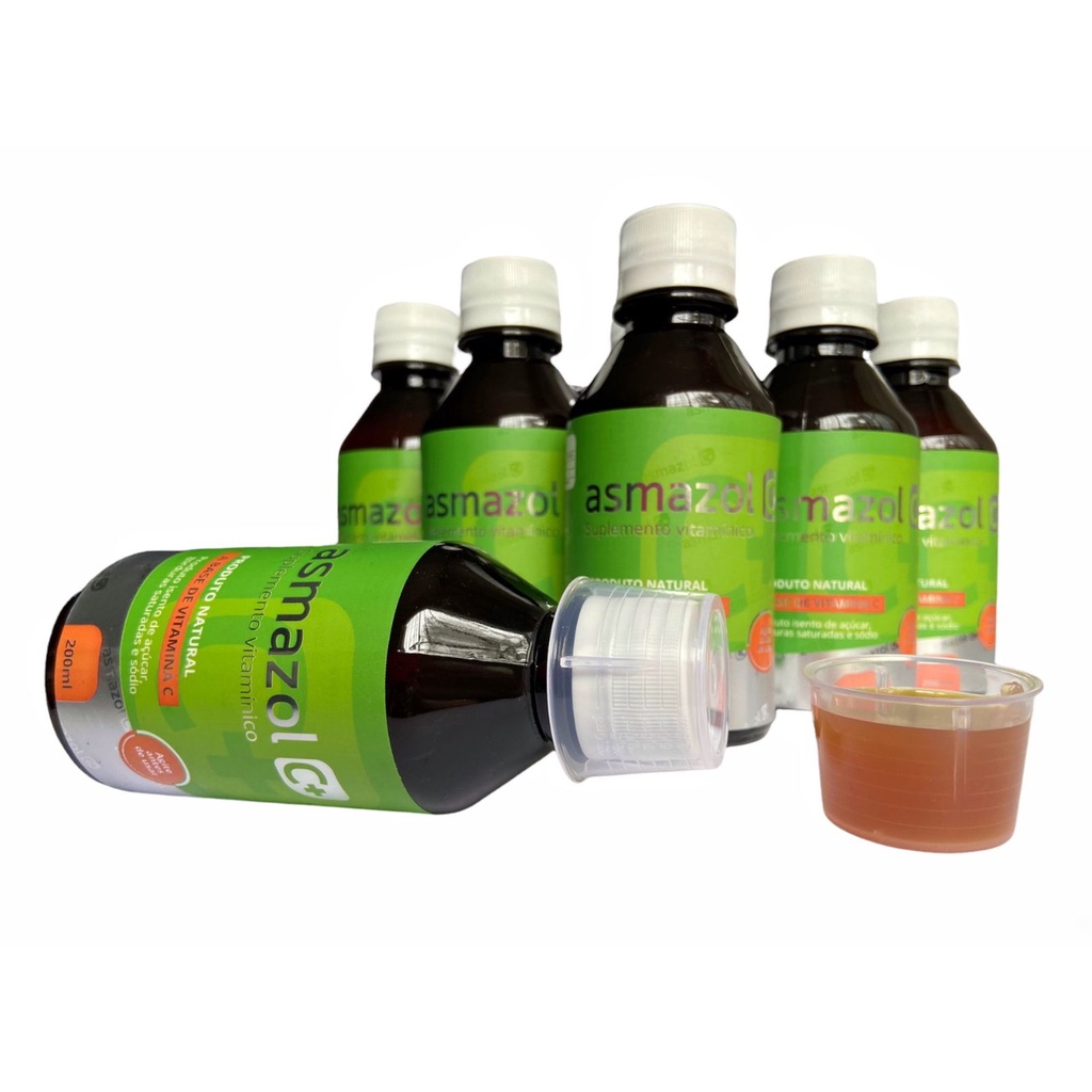 6 frascos de Asmazol C+ Original 100% Natural | Shopee Brasil