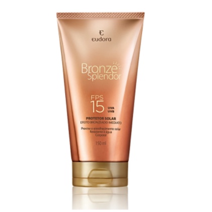 Protetor Solar e Bronzeador Corporal FPS15 Bronze Splendor 150ml ...