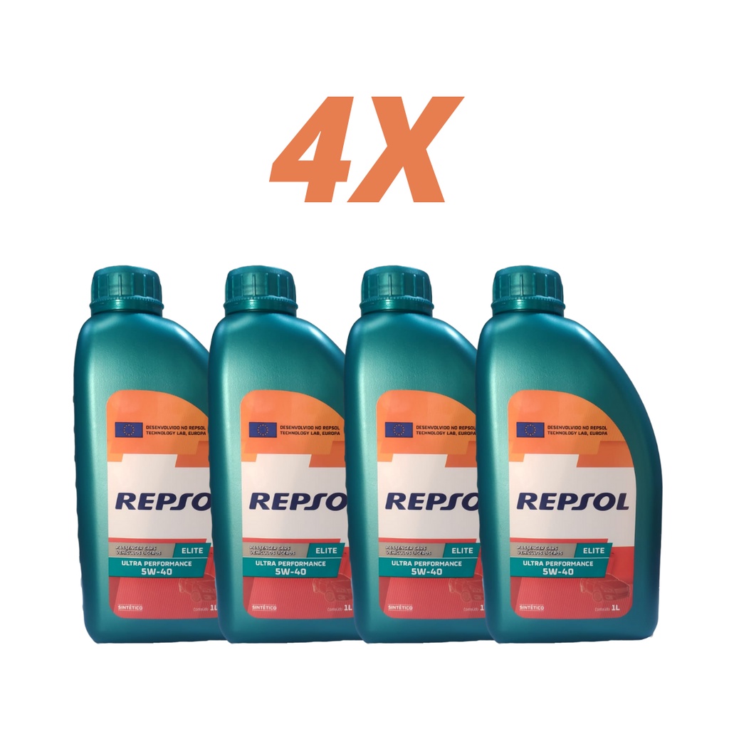Oleo Sae 5w40 Sintetico Repsol Ultra Performance ( 4 Litros) | Shopee ...