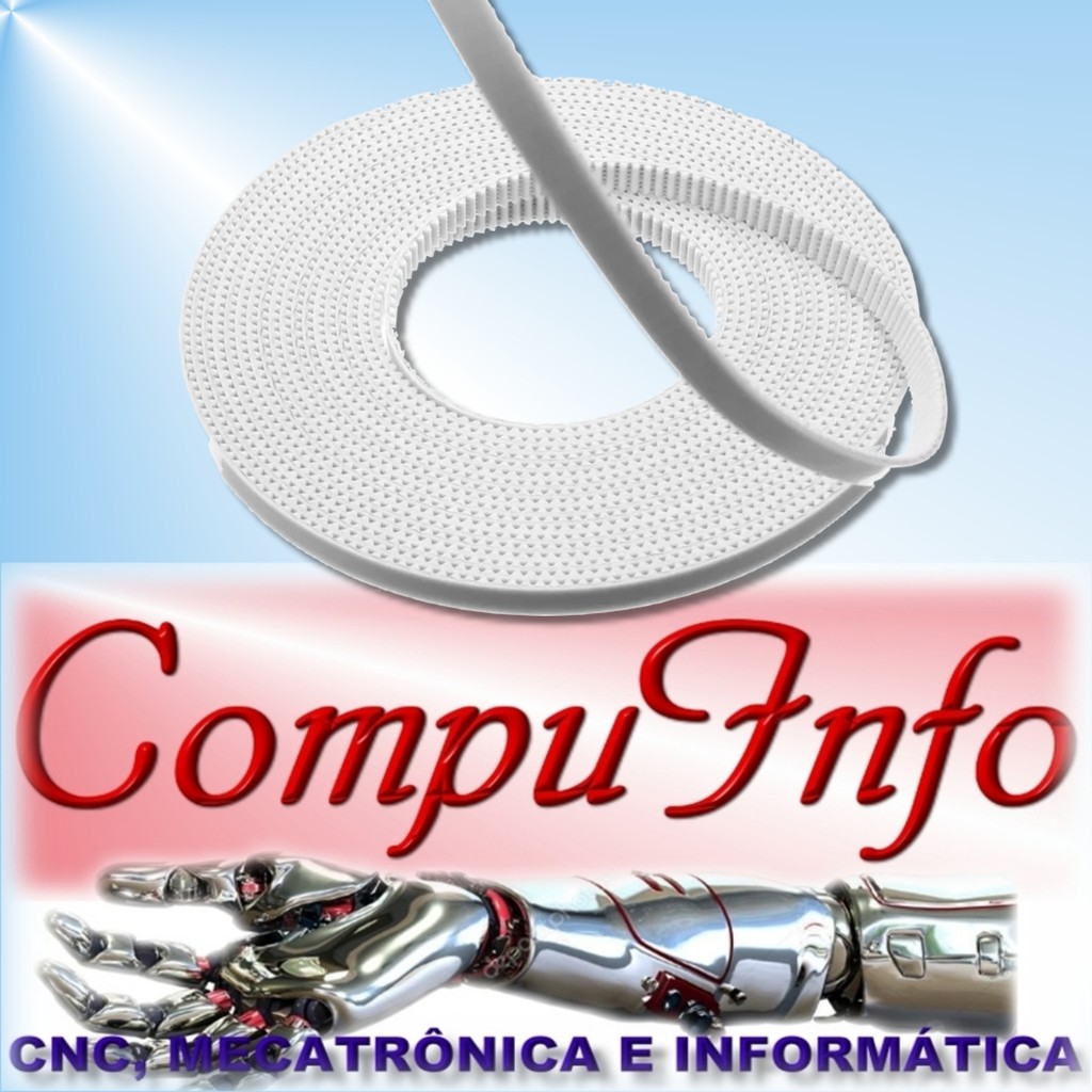 Correia Alma De Aço Gt2 6mm Cnc Router Laser Por Metro | Shopee Brasil