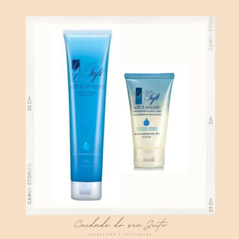 kit Gel depilatorio corporal + Creme depilatorio facial Skin So Soft ...