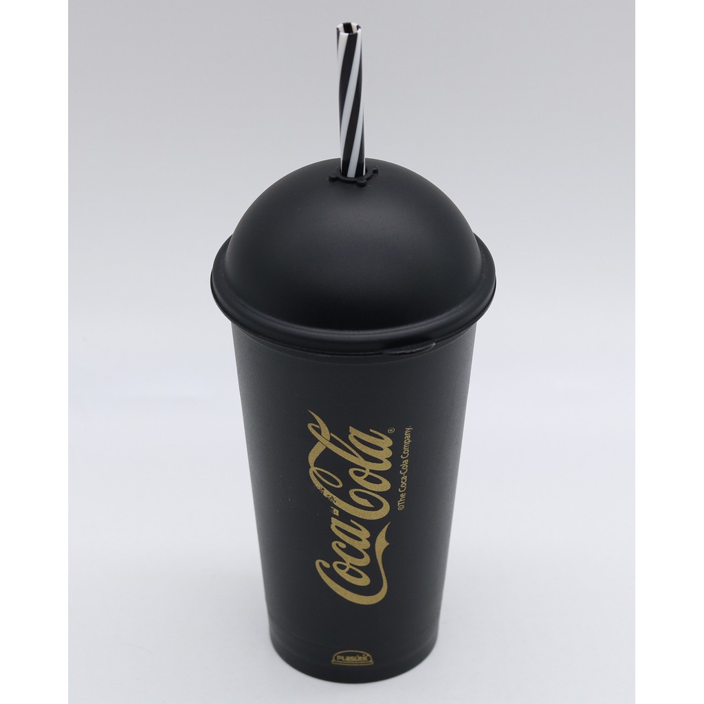 Copo Shake Coca-Cola Com Canudo 500ml | Shopee Brasil