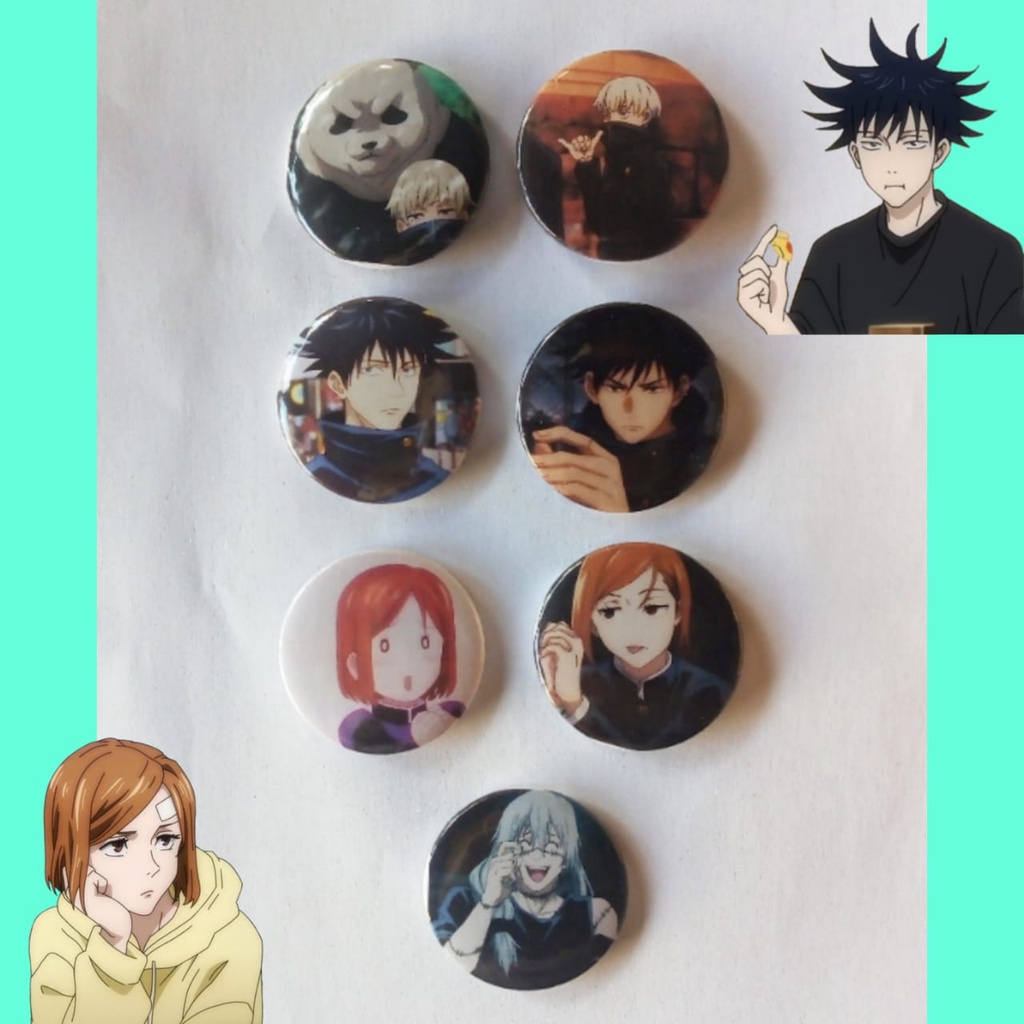 5 Botons por 15 Reais buttons Jujutsu Kaisen Anime | Shopee Brasil