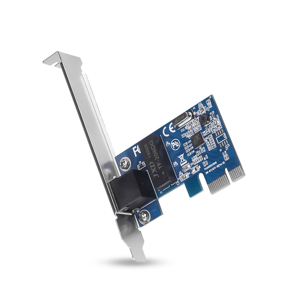 Placa De Rede PCI-E Gigabit Ethernet Express 1000Mbps RJ45 Conversor ...