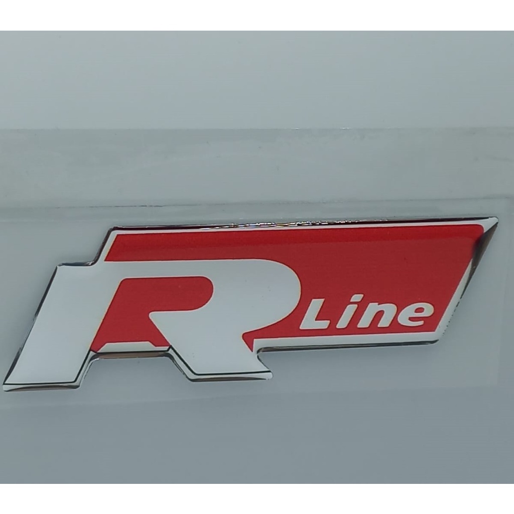 Emblema Resinado R-Line Lateral Volkswagen ( Vermelho ) | Shopee Brasil