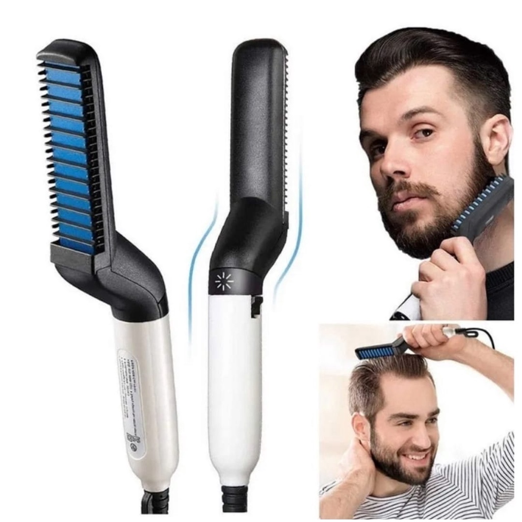 Chapinha Alisadora Modeladora Para Barba E Cabelo Masculino | Shopee Brasil