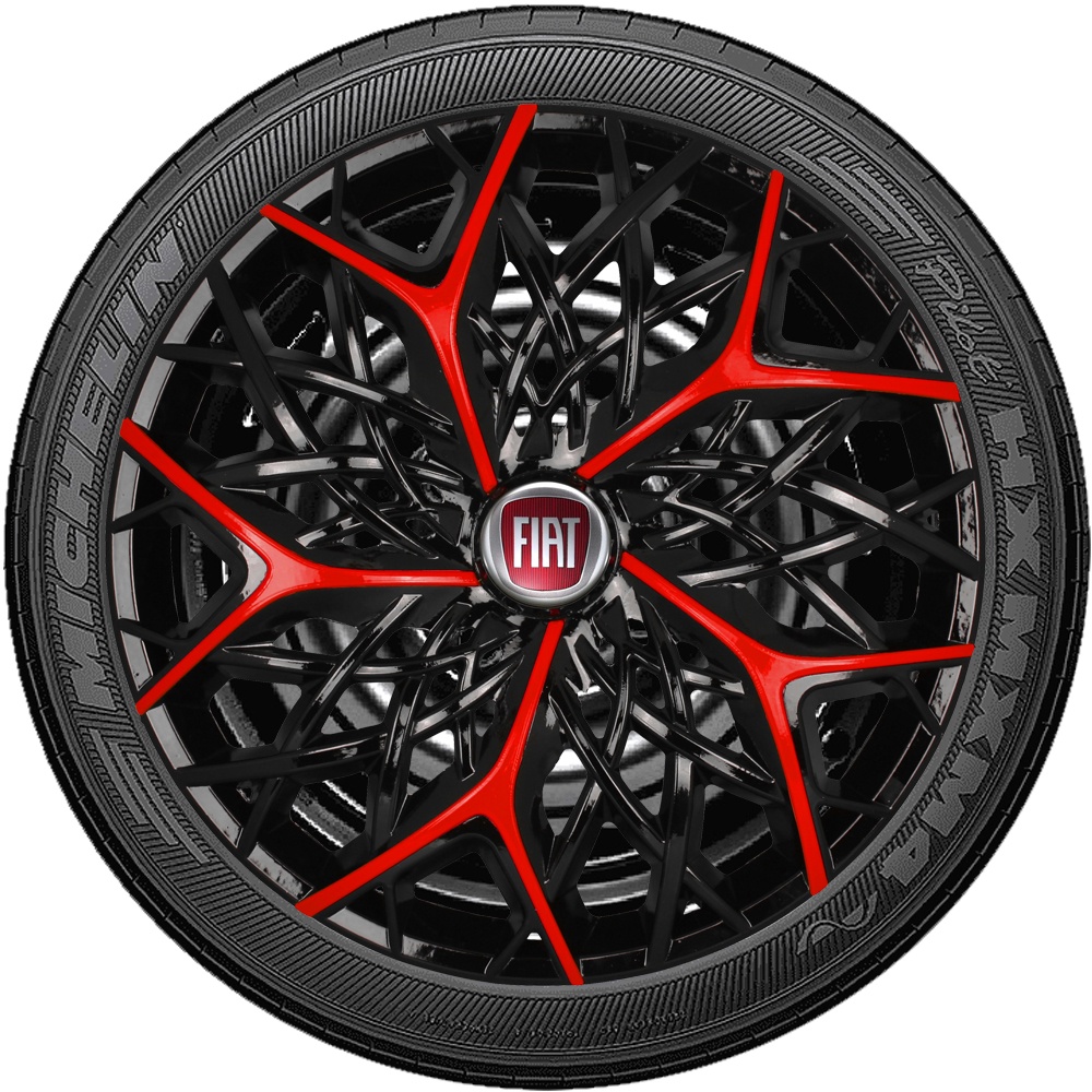 Jogo Calota Esportiva Moove Aro 14 Fiat Uno Mobi Argo - Universal | Shopee Brasil