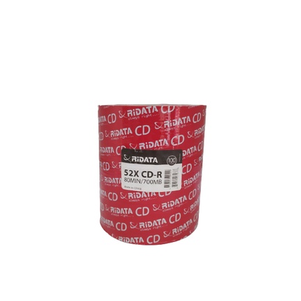 CD-R ridata 700MB pct 100 unidades | Shopee Brasil