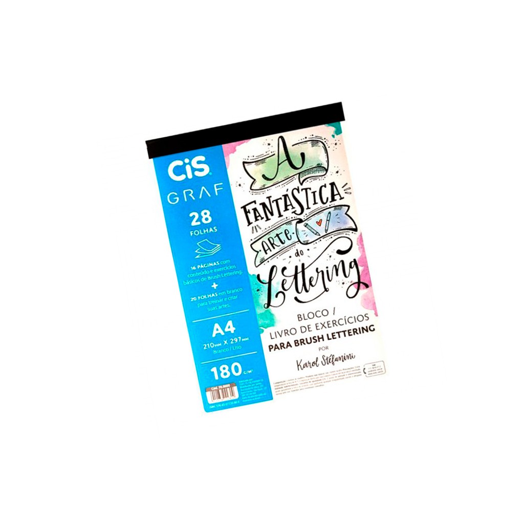 Bloco Livro De Exercícios Para Lettering CIS | Shopee Brasil