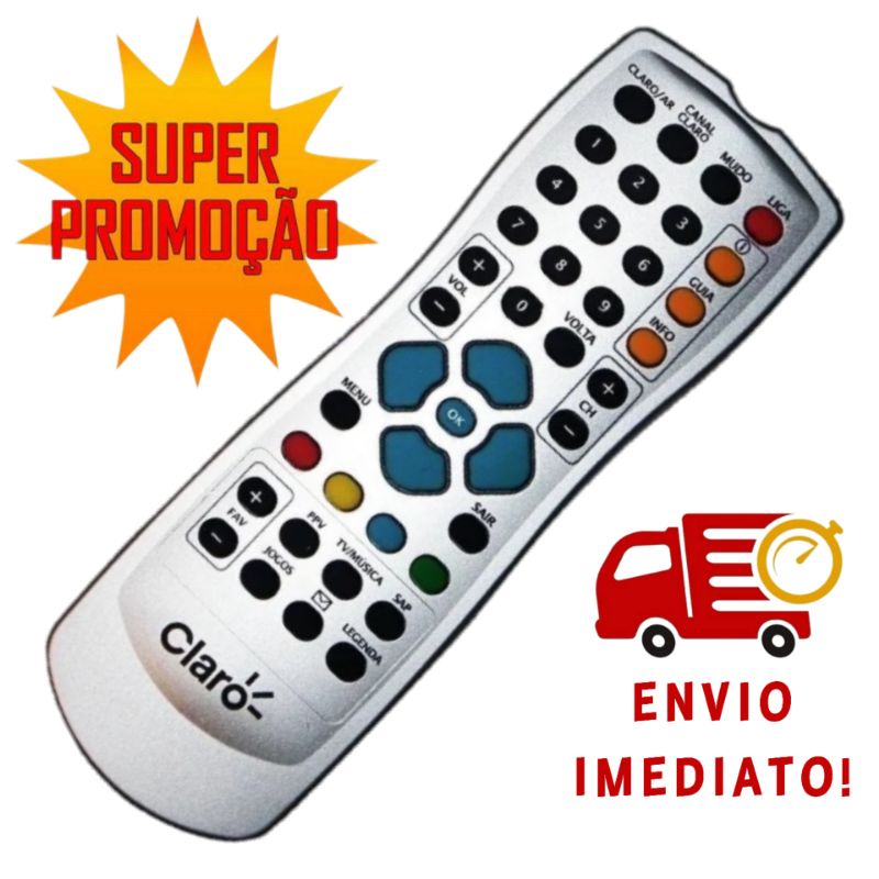 Controle Remoto Receptor Claro e TV Via Embratel - 7915 | Shopee Brasil Controle Remoto Receptor Claro e TV Via Embratel - 7915 | Shopee Brasil