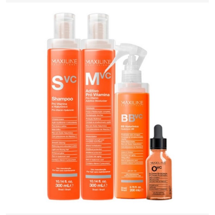 Linha Pro Vitamina E Hialurônico Maxiline | Shopee Brasil