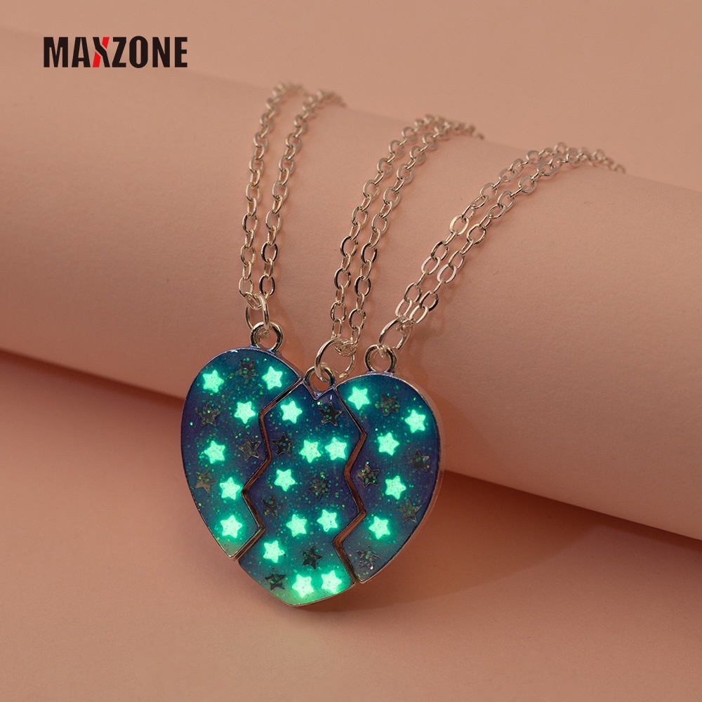 MAXZONE 3Pcs Lindo Meio Coração Quebrado Koala Panda Gravado BFF Colar ...