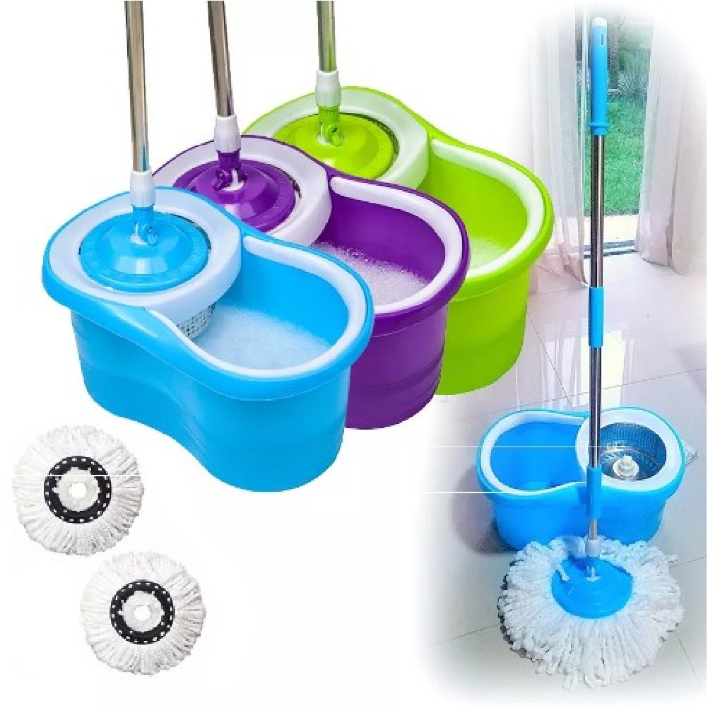 Balde Spin Mop 360 Centrifuga 2 Esfregão Cesto Inox Original | Shopee ...