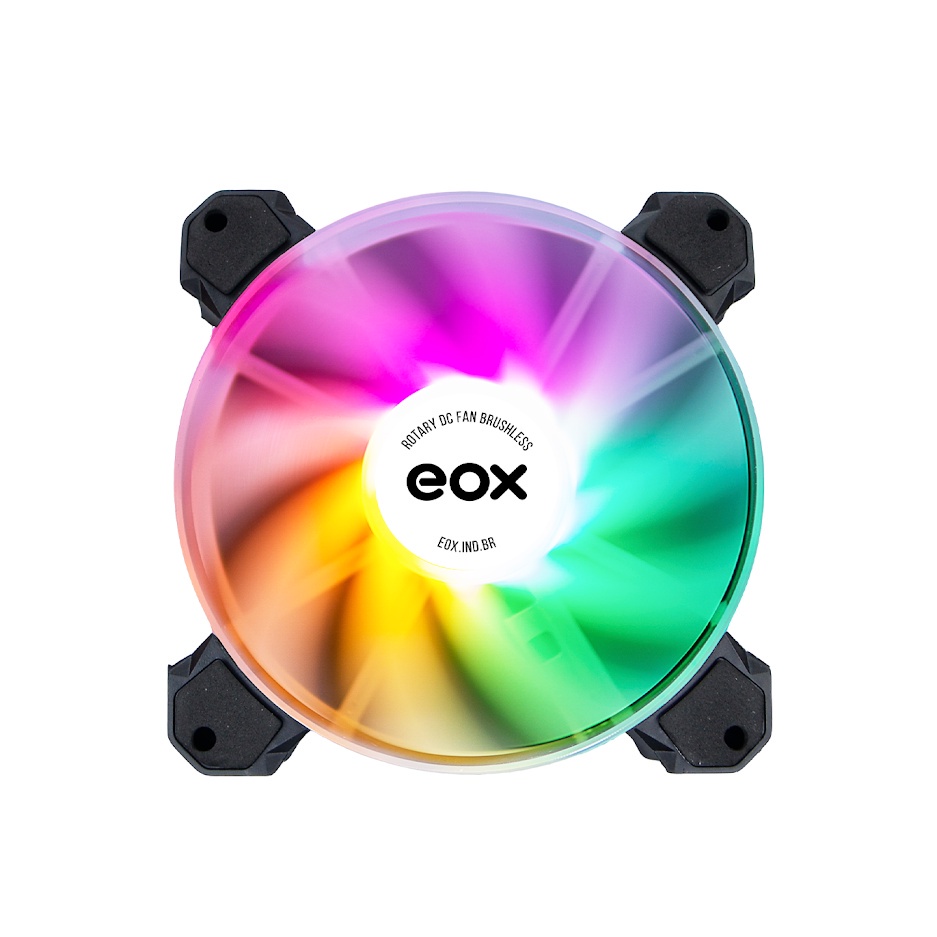 Cooler Fan Rgb Led Raibow 3/4pin 120mm F120 Eox | Shopee Brasil