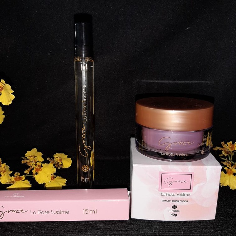 KIT HINODE SÉRUM PARA AS MÃOS - GRACE LA ROSE SUBLIME + GRACE LA ROSE SUBLIME DEO COLÔNIA POCKET ...