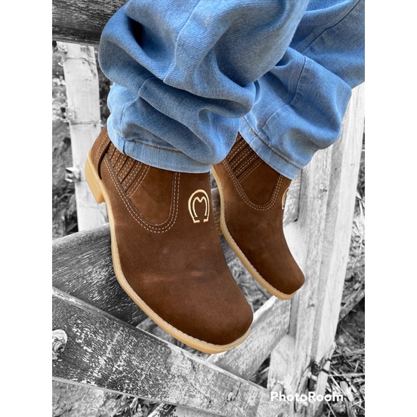 Bota Mangalarga Marchador Bordada Boiadeiro 25 AO 43 Couro Legítimo ...